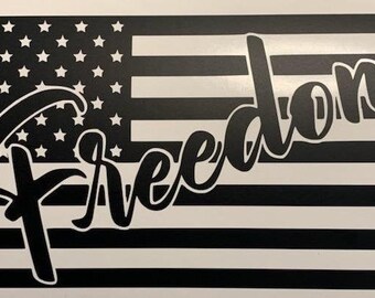 USA Flag Freedom Vinyl Decal America Merica Popular Right - Etsy