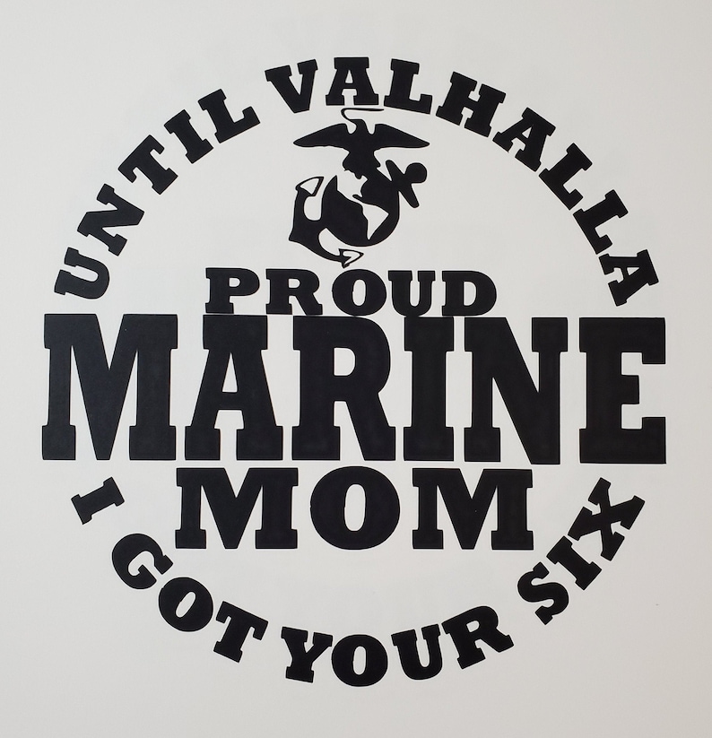 Marine Mom Decal - Etsy