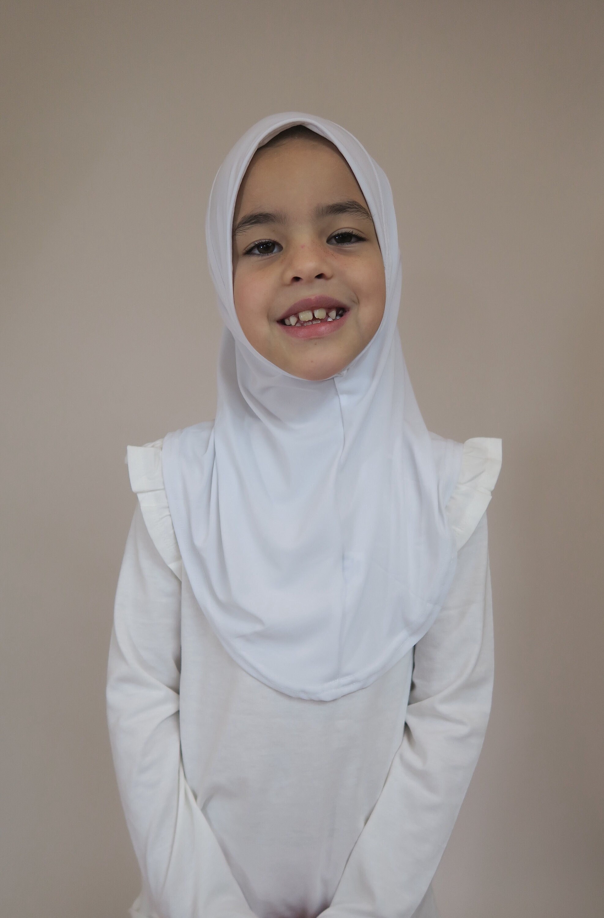 Girls White Instant Hijab I Girls Hijabs I Kids Hijab I Amira Hijab I ...