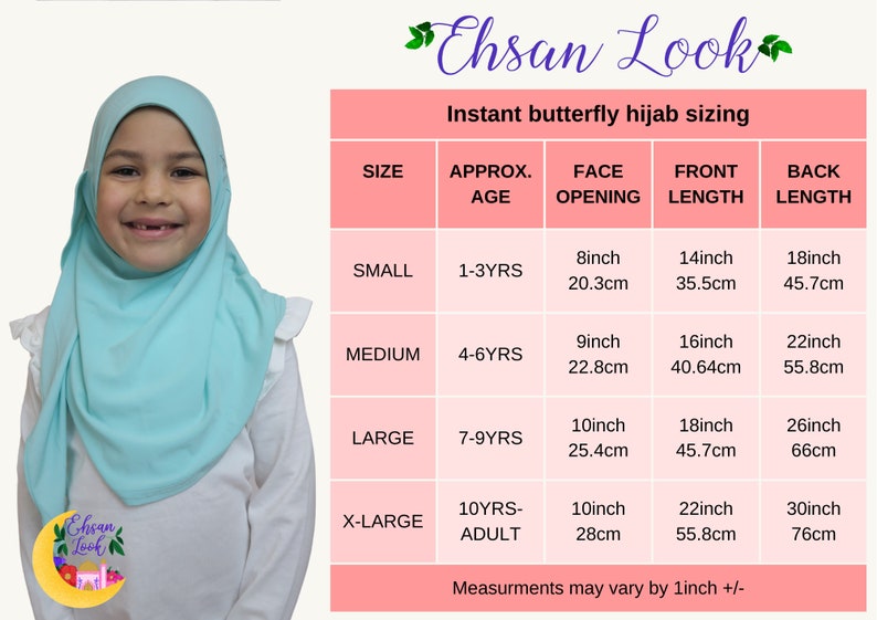 Girls Pink Butterfly Hijab I Instant Hijab I Head Scarf I Kids Hijab - Etsy