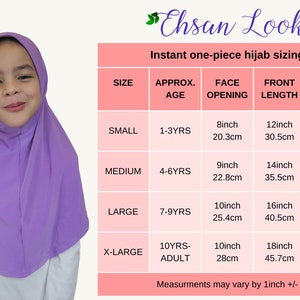 Girls Black Instant Hijab I Girls Hijabs I Kids Hijab I Amira Hijab I ...