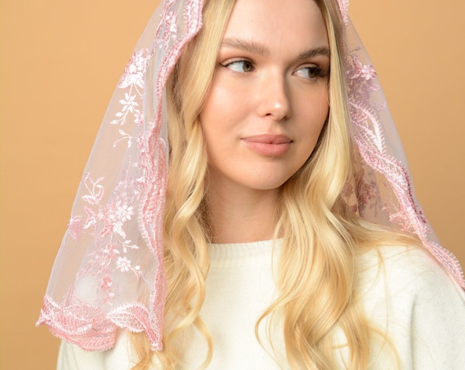 St. Catherine of Siena Infinity Veil | Mantilla Chapel Veil for Latin ...