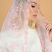Mantilla Wedding Veil, Mexican Embroidery Veil, Short Lace Veil ...