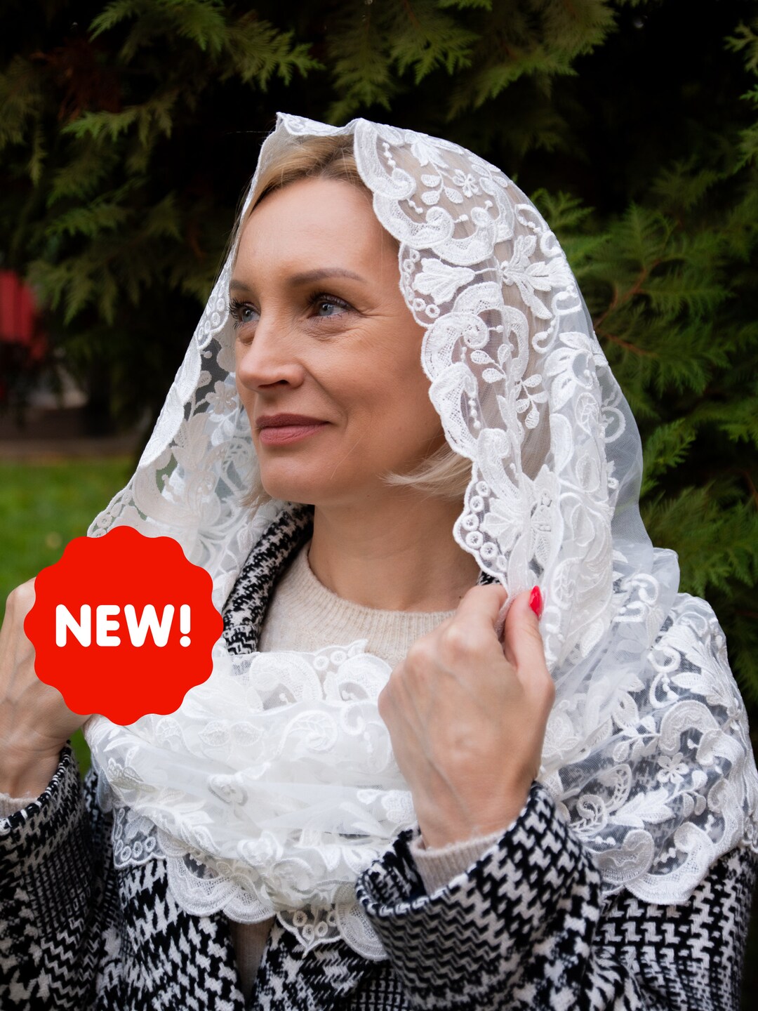 NEW Infinity Chapel Veil Catholic Lace Mantilla Catholic - Etsy