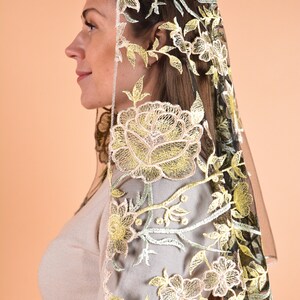 NEW Yellow Mass Veil Long Veil Mantilla Faith Head - Etsy
