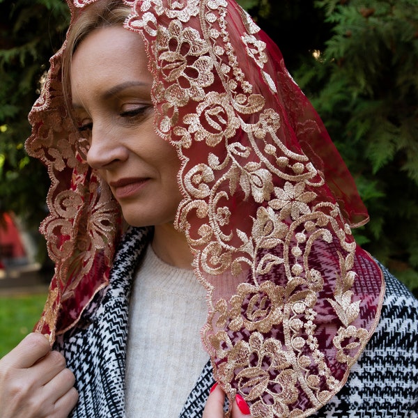 Red Veil - Etsy