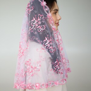 Pink Veil for Church, Catholic Mass Veil, Catholic Veil, Church Veil - Etsy