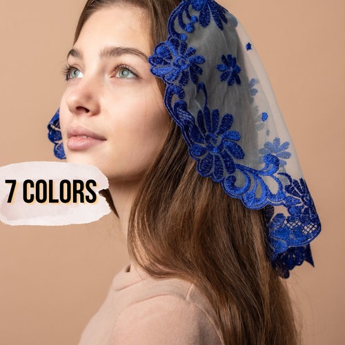 Round Our Lady of Fatima Veil Classic Catholic Veil With - Etsy