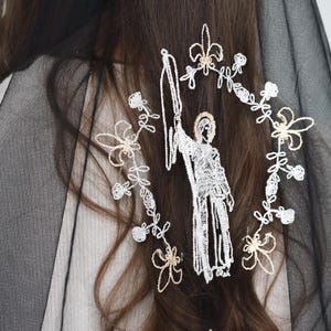 Black Mantilla, Limited Long Veil, Long Mantilla, Black Catholic Veil ...