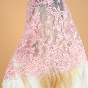 BESTSELLER Pink Infinity Veil, Pink Chapel Veil, Catholic Head Covering ...