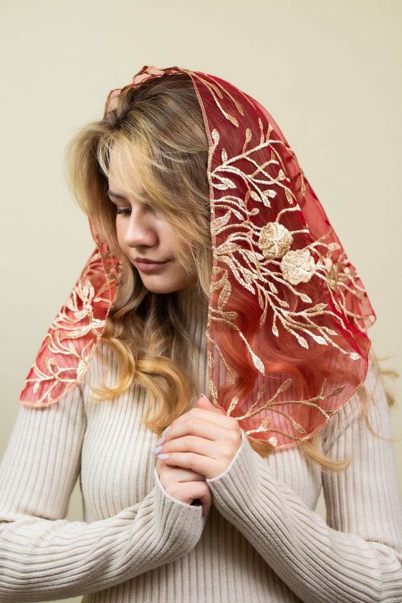 Our Lady of Fatima Veil Catholic Head Covering Veil for - Etsy