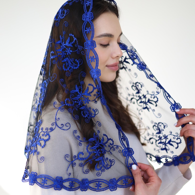 Royal Blue Wedding Veil - Etsy