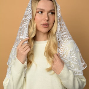 Catholic Head Covering Veil for Church, Latin Mass Mantilla, Infinity ...