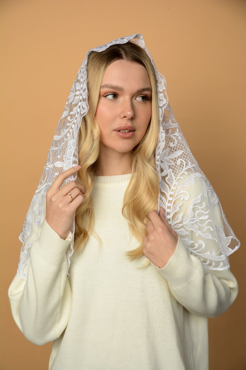 Catholic Head Covering Veil for Church, Latin Mass Mantilla, Infinity ...