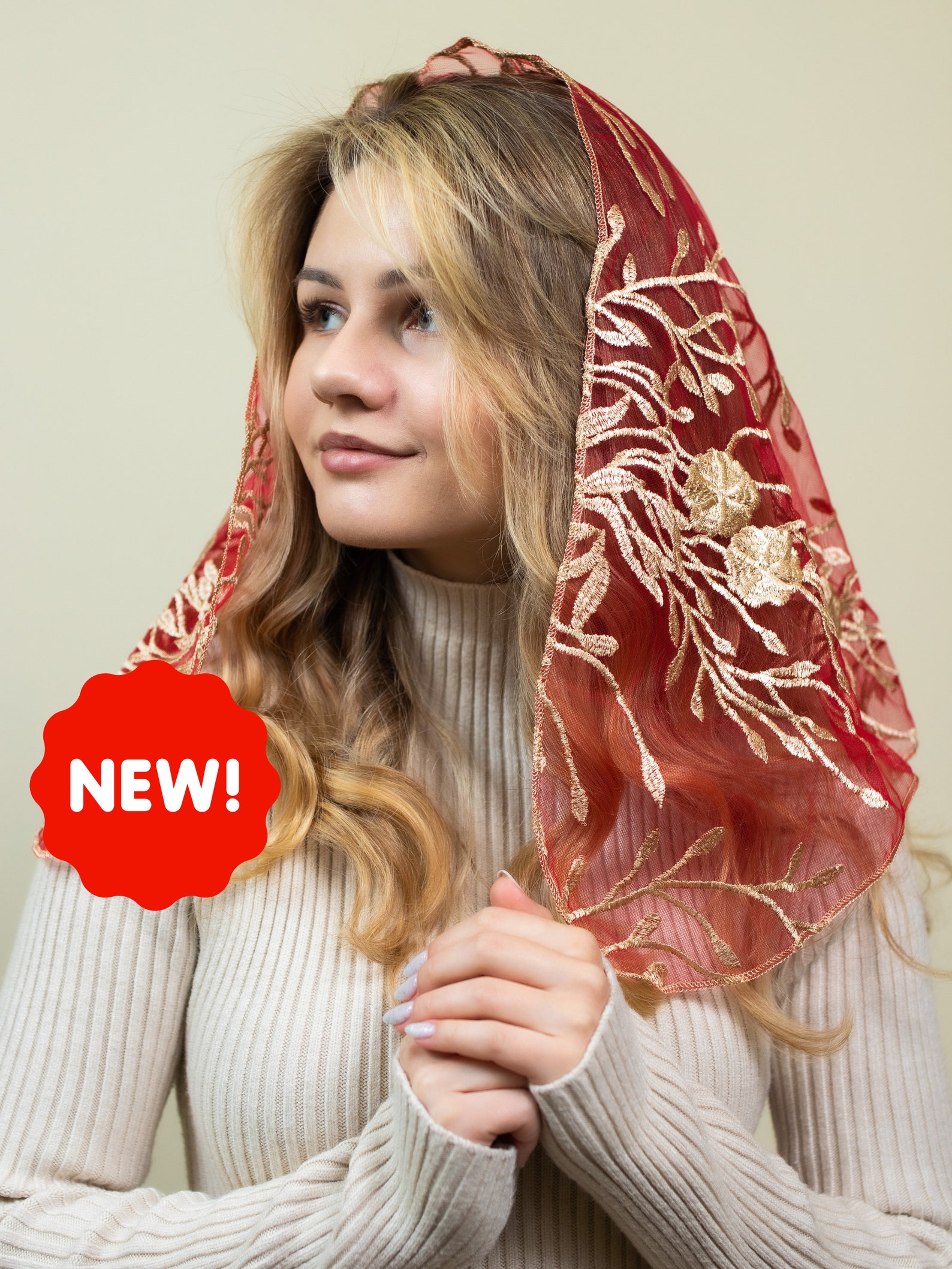 Our Lady of Fatima Veil Catholic Head Covering Veil for - Etsy