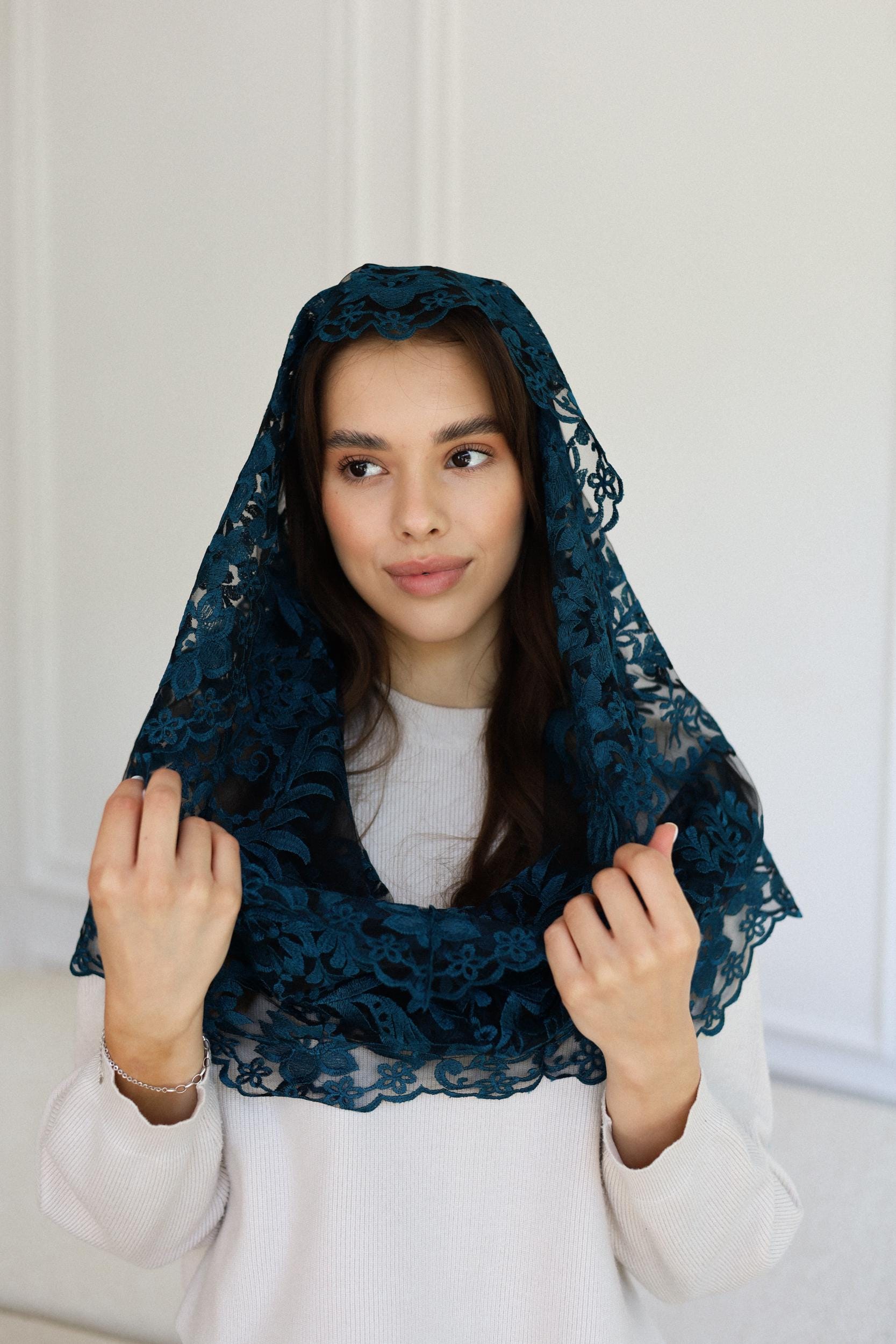 Catholic Head Covering Veil for Church, Latin Mass Mantilla, Infinity ...