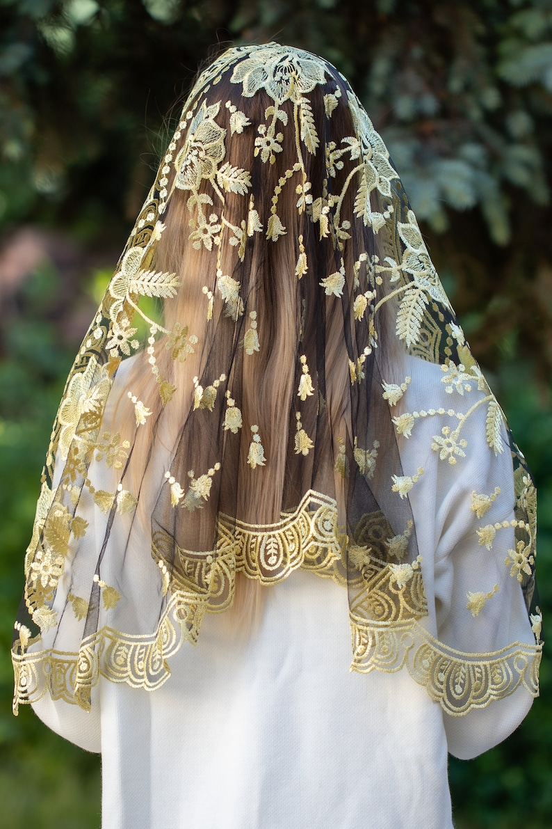 NEW Yellow Mass Veil Long Veil Mantilla Faith Head - Etsy