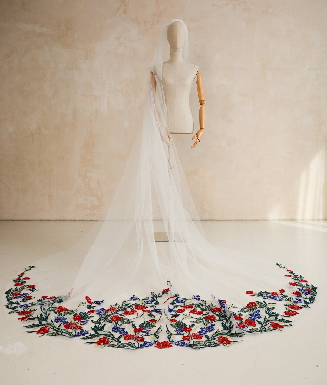 Colored Wedding Veil, Raindow Color Bridal Veil, Color Wedding Veil - Etsy