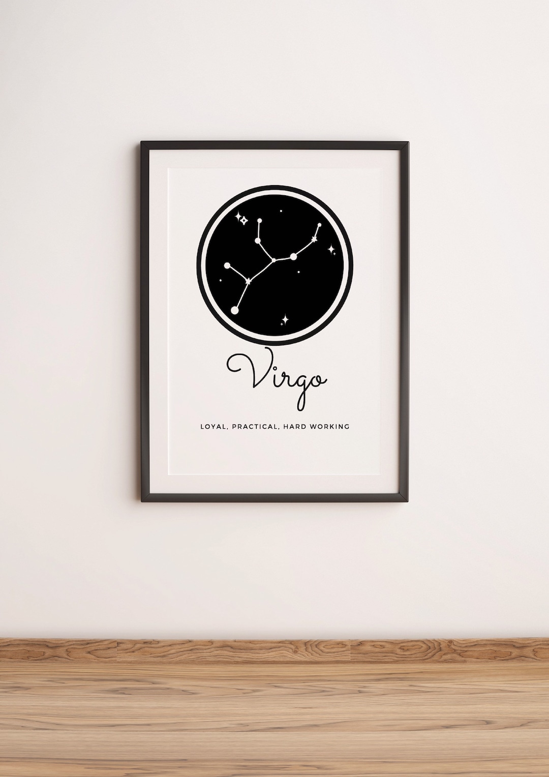 Virgo Constellation Zodiac Sign Print, Astrological Wall Art, Astrology ...