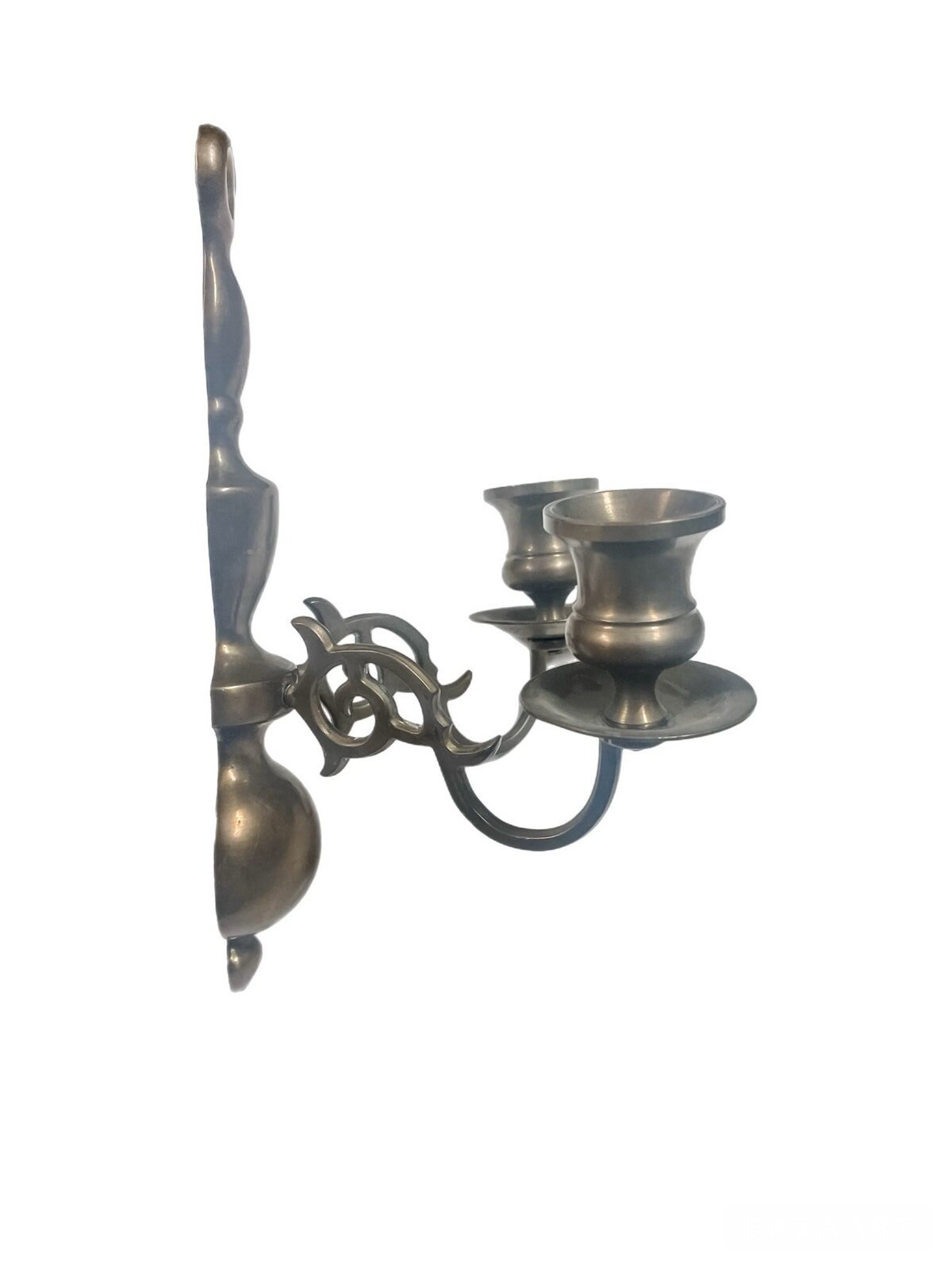 Vintage HB Solid Brass Double Arm Wall Sconce Taper Candle Holder - Etsy