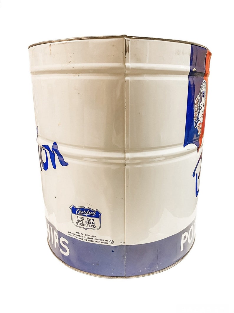 Vintage Bon Ton Potato Chips 3LB Display Size Tin - Etsy