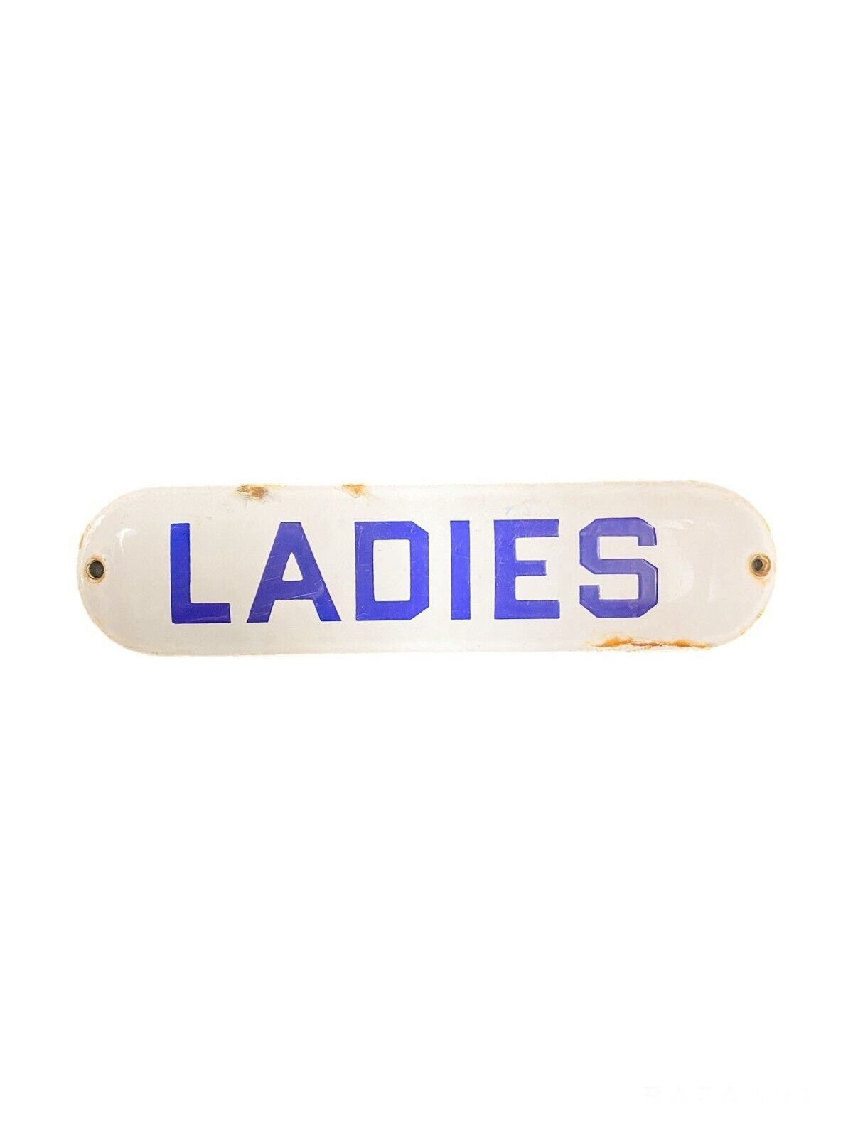 Vintage Ladies Porcelain Restroom Sign - Etsy