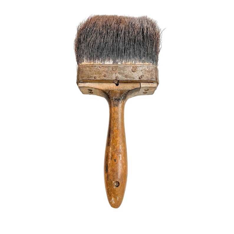 Antique Large House Wooden Horse Hair Paint Brush Primitive - Etsy