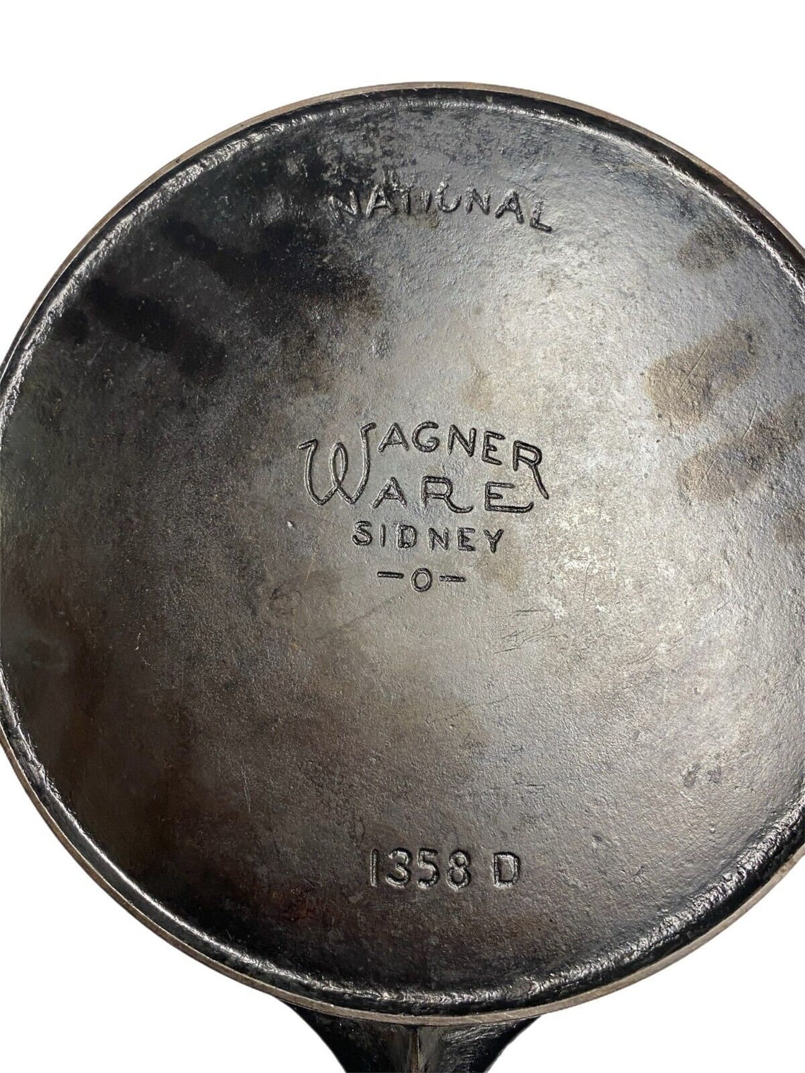 Vintage Wagner Ware Sydney O #8 Cast Iron Skillet 1358D- 10" - Etsy