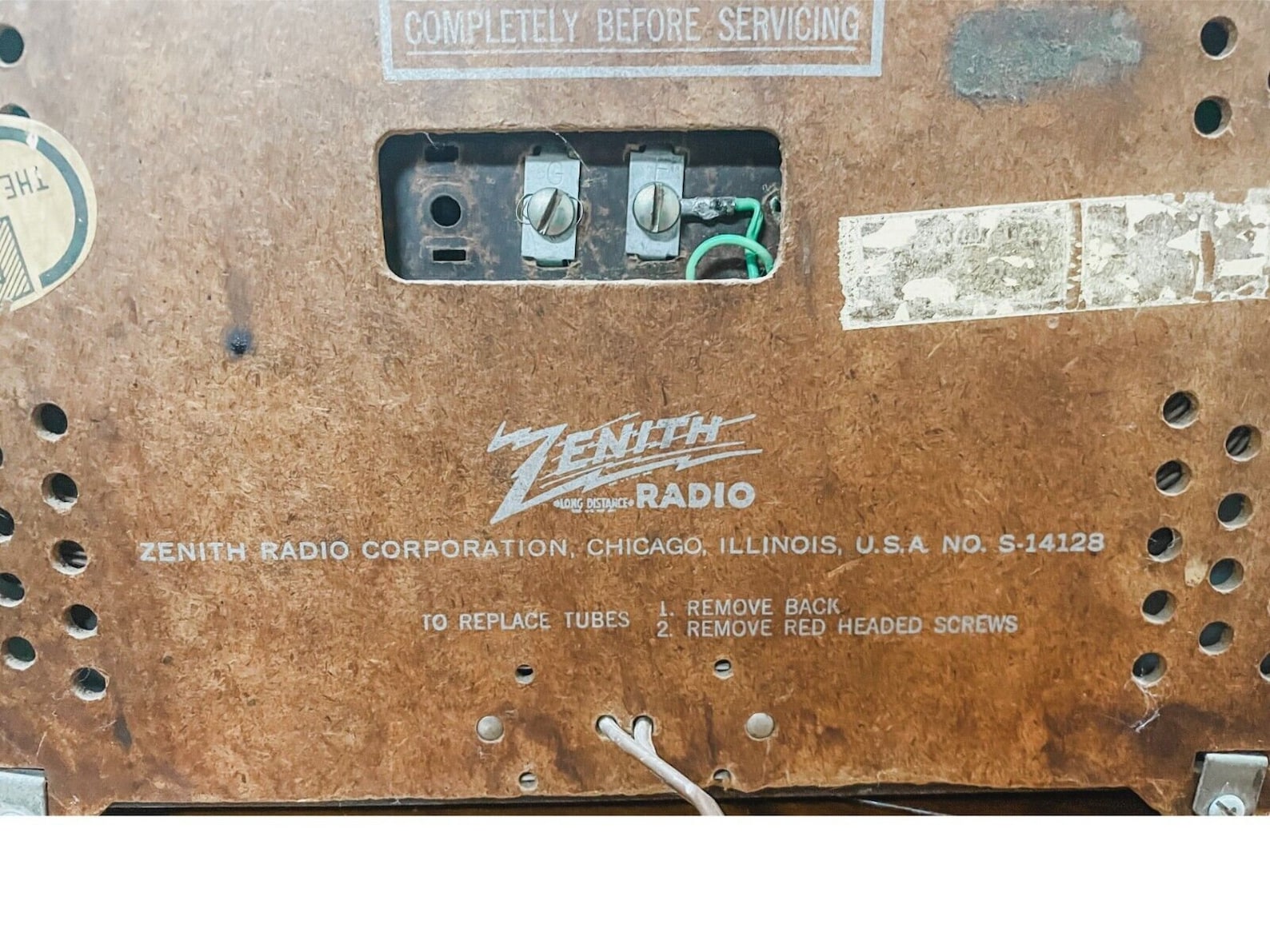 Vintage Zenith Long Distance Tube Radio Model 7H820 1948 - Etsy