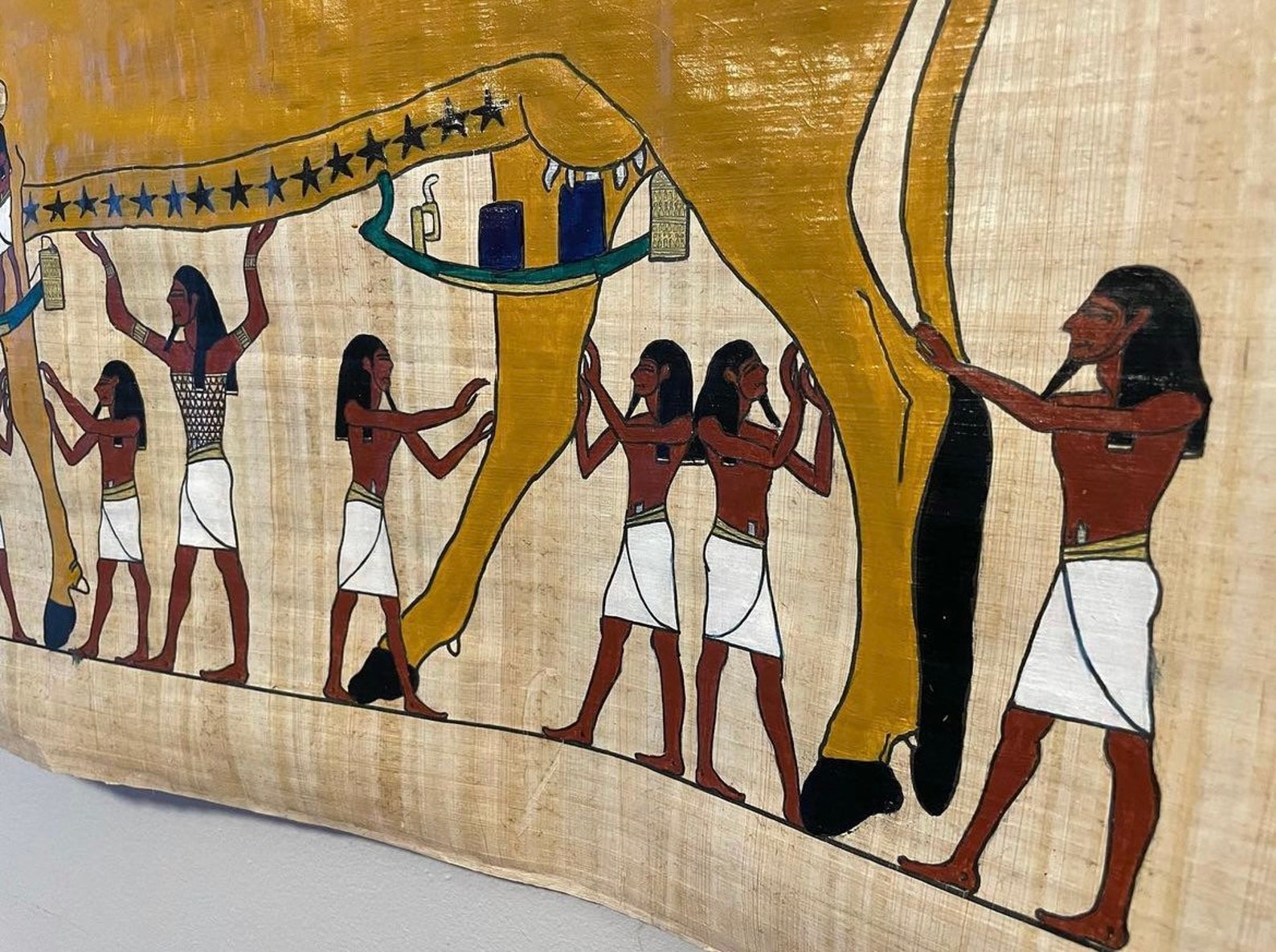 The Divine Celestial Cow Supporte by the God Shu and the Eight Heh ...