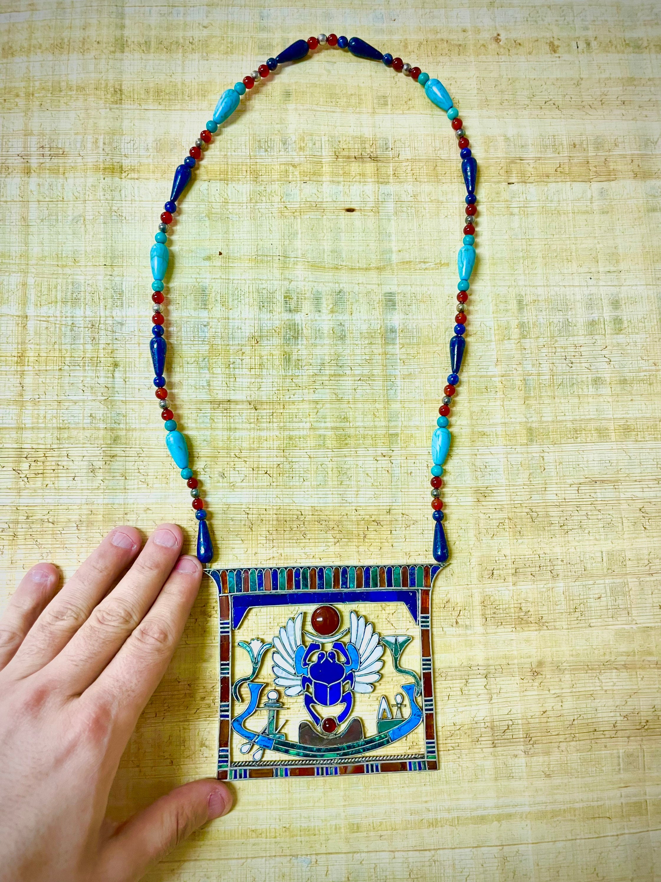 Pectoral Pendant Replica Revival - Ancient Egyptian Jewelry Art - Etsy