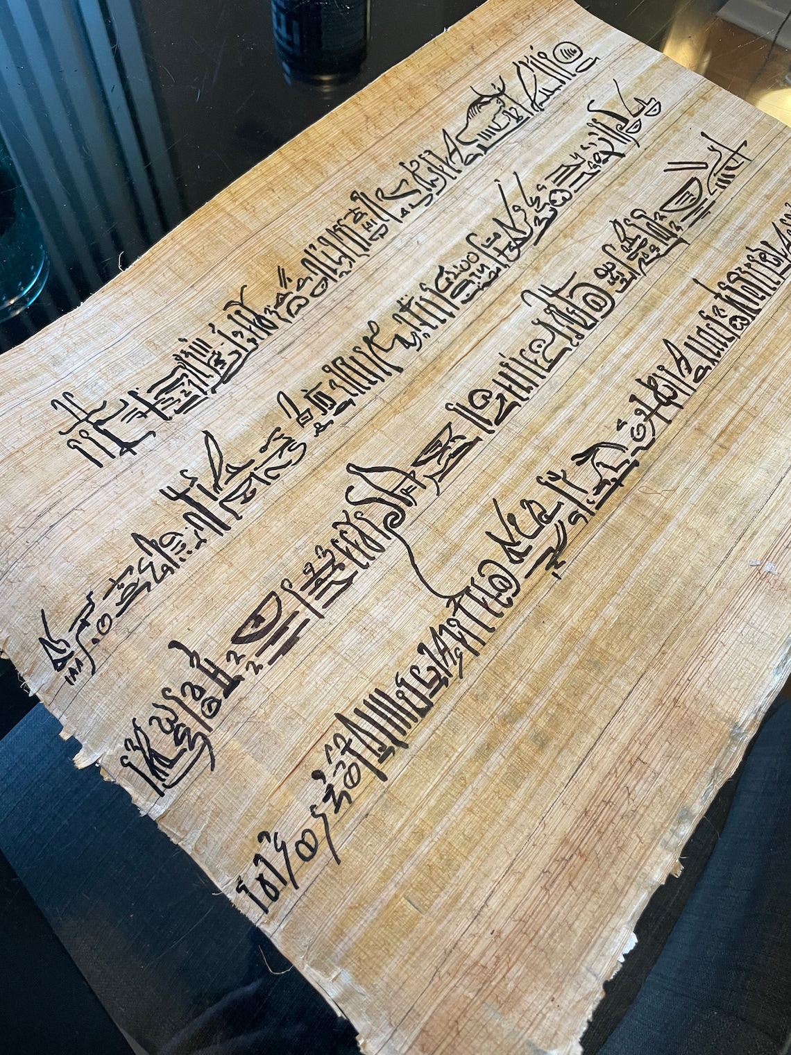 The Five Names of Ramses II Papyrus Calligraphy Art - Etsy Canada