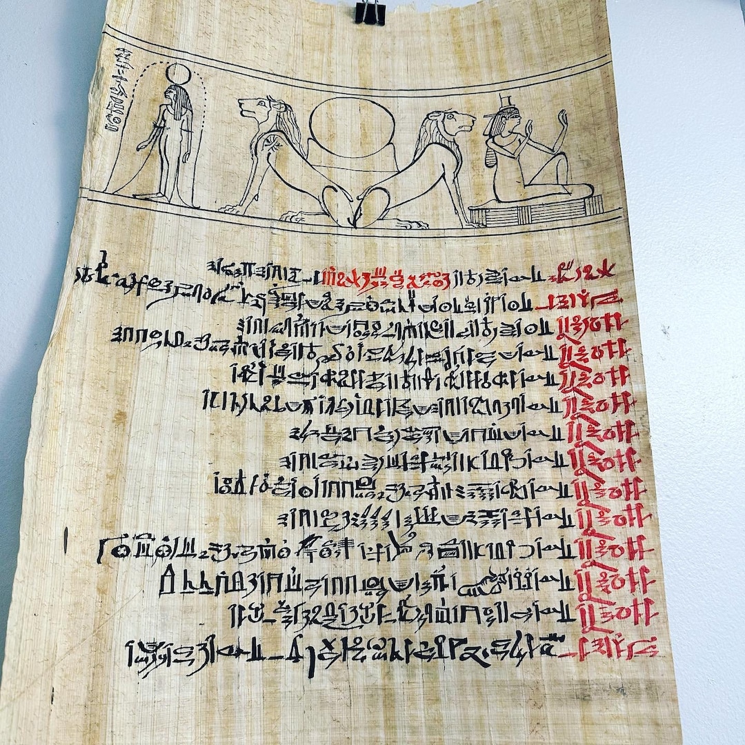 Hymn to Osiris - Ancient Egyptian Hieratic Script - Etsy