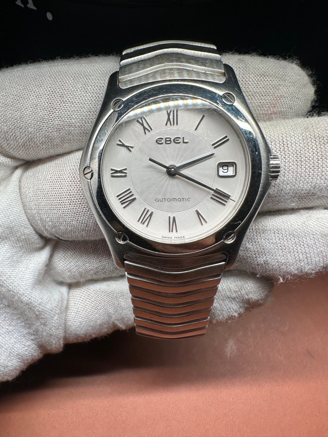 Classic Ebel Wave Automatic Stainless Steel Men’s Watch 9120F41 - Etsy