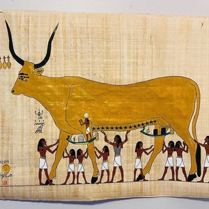 The Divine Celestial Cow Supporte by the God Shu and the Eight Heh ...