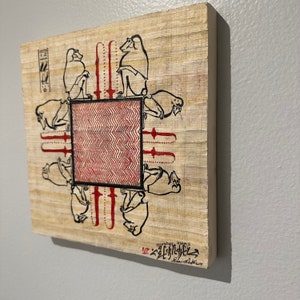 The Lake of Fire on Papyrus Paper - Ancient Egyptian Art - Etsy