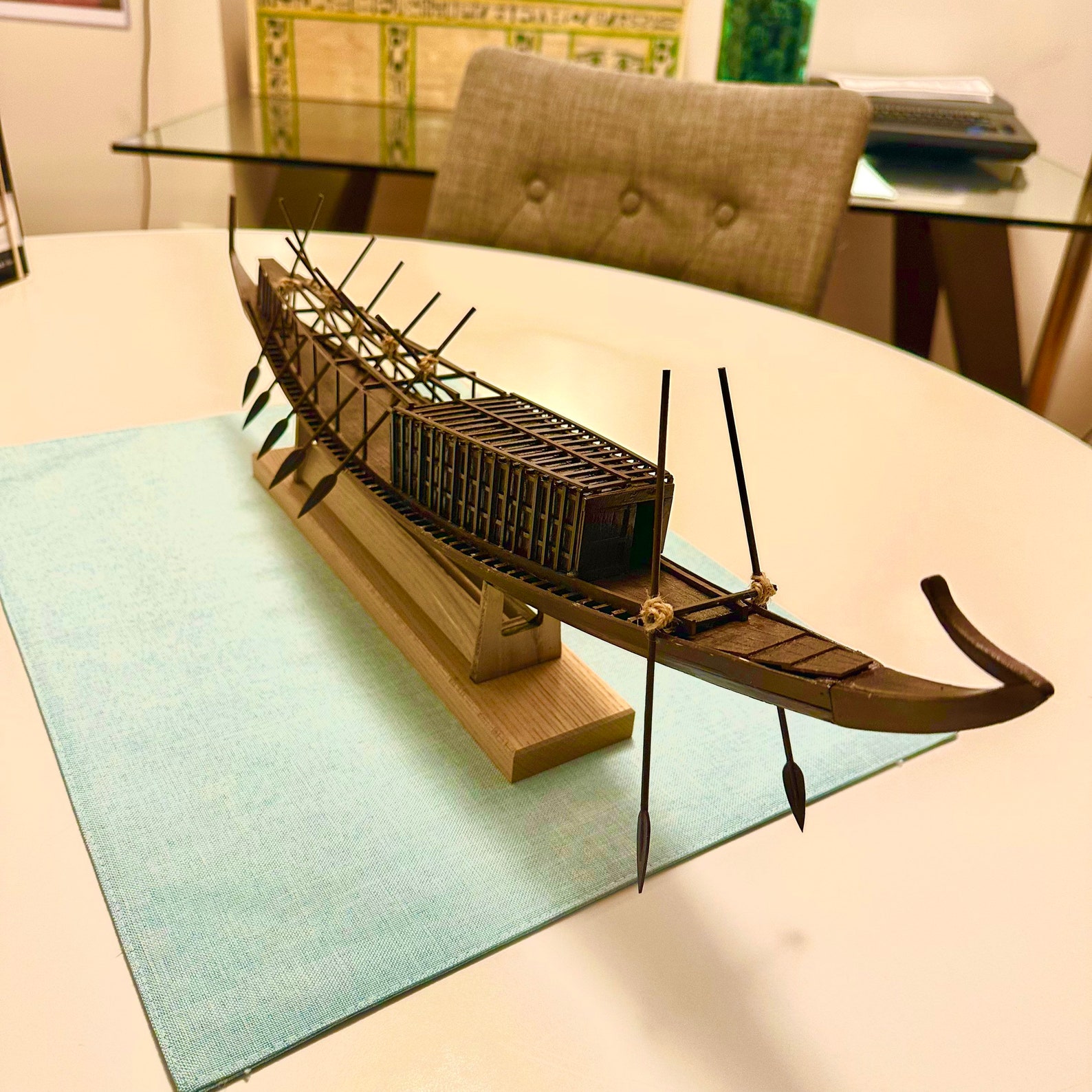 Khufu Model Solar Boat - Recreated Ship of Ancient Egypt - Etsy Canada