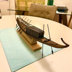 Khufu Model Solar Boat - Recreated Ship of Ancient Egypt - Etsy
