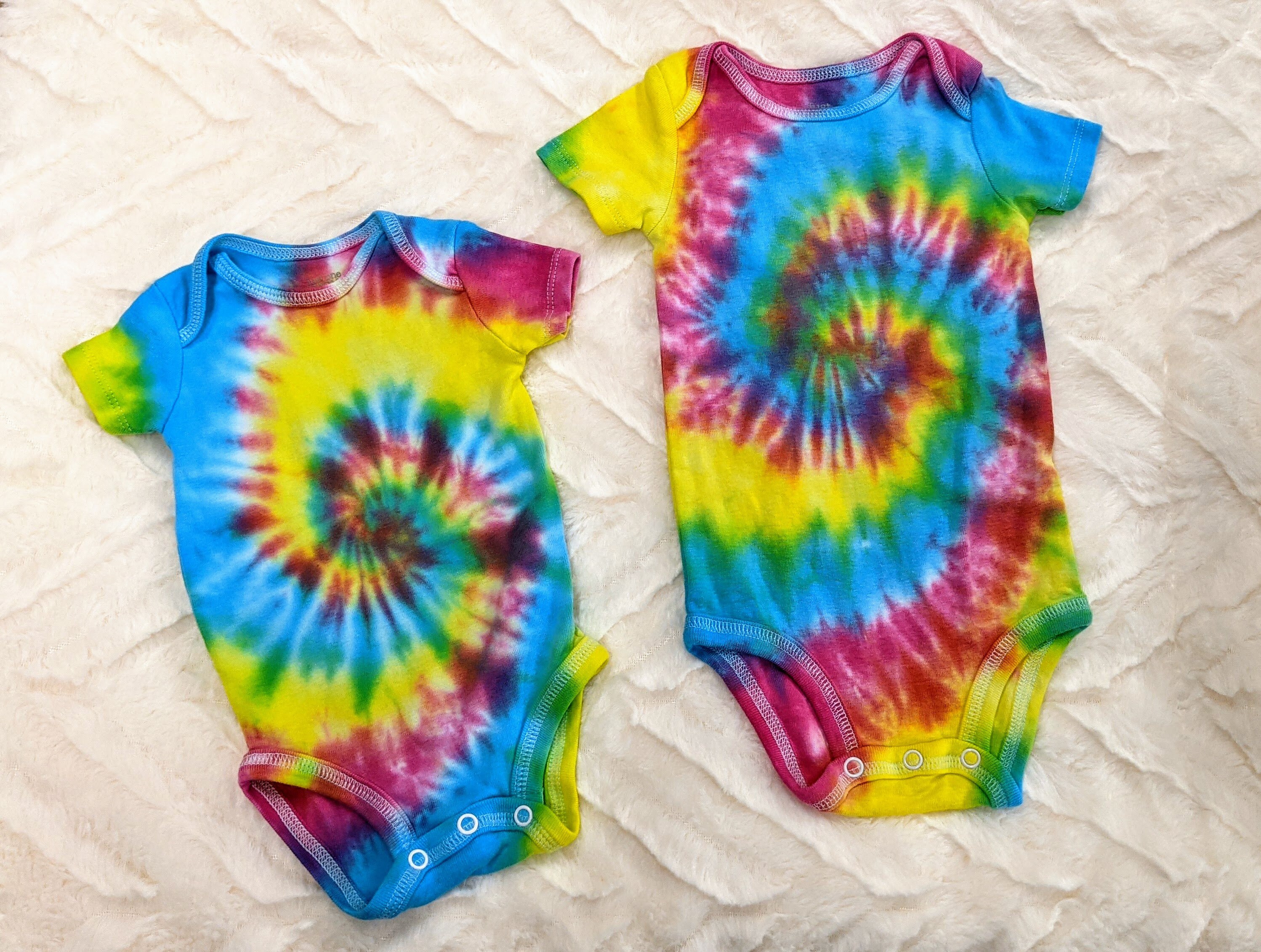 Tie Dye Onesies Handmade Rainbow Swirl - Etsy