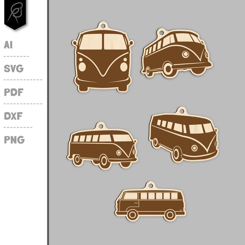 Hippie Van Svg - Etsy