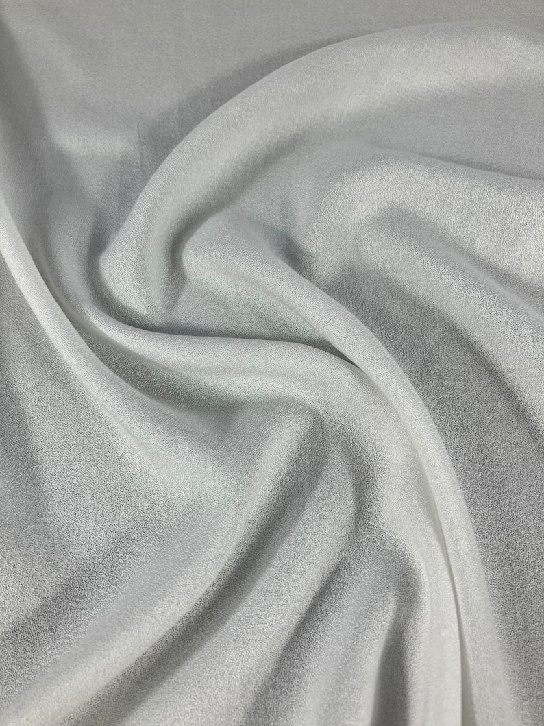 Tela de crepé de China de bambú / 100 % bambú / Blanco natural / Sin ...