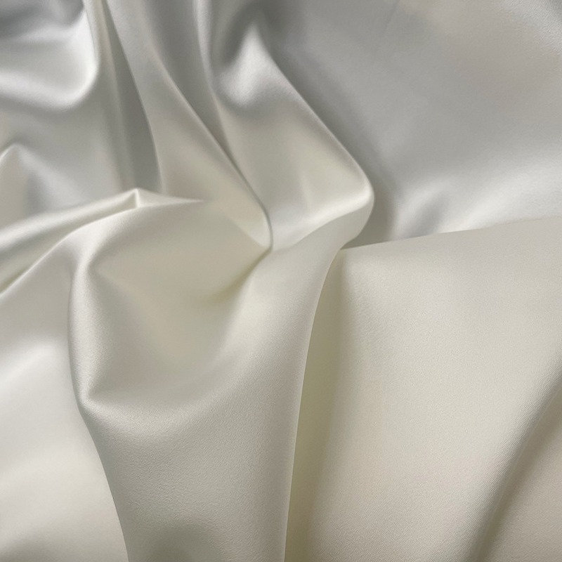 28 Momme Stretch Silk Satin | 108cm Fabric Width | Natural White ...