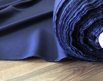 Blue Wool Fabric - Etsy