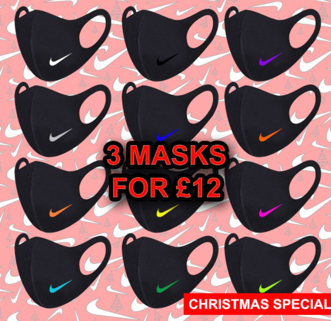 New Adults/childs Nike inspired face mask | Etsy