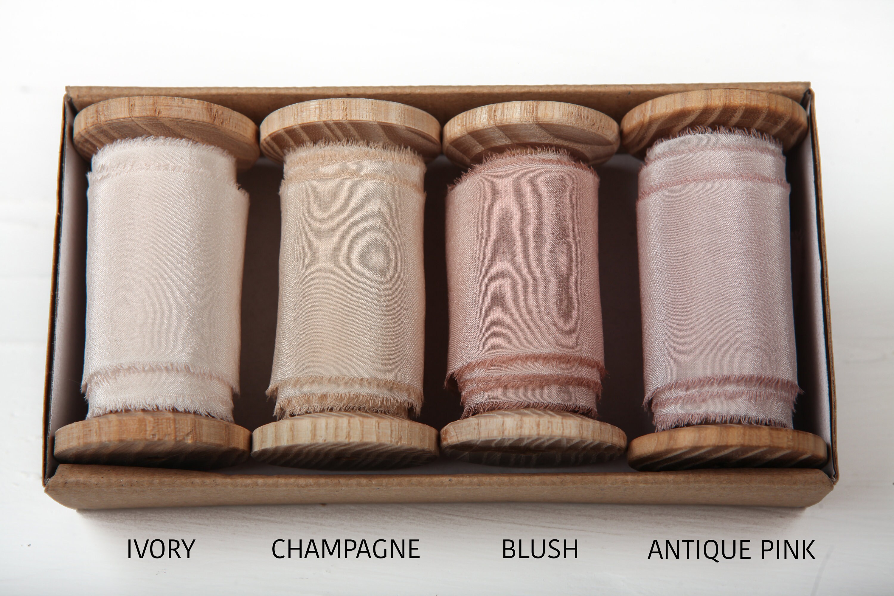 Blush Silk Ribbon for Bouquet and Wedding Invitations Hand - Etsy Canada