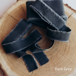 Natural Linen Ribbon Cotton Ribbon Frayed Edge Ribbon Rustic Wedding ...