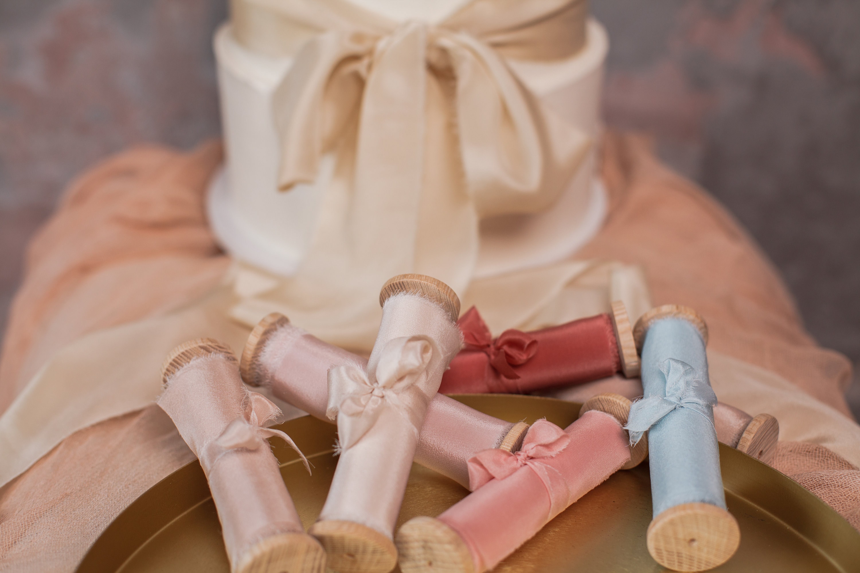 Hand Torn Ribbon Hand Dyed Silk Ribbon Blush Wedding Ribbon - Etsy ...