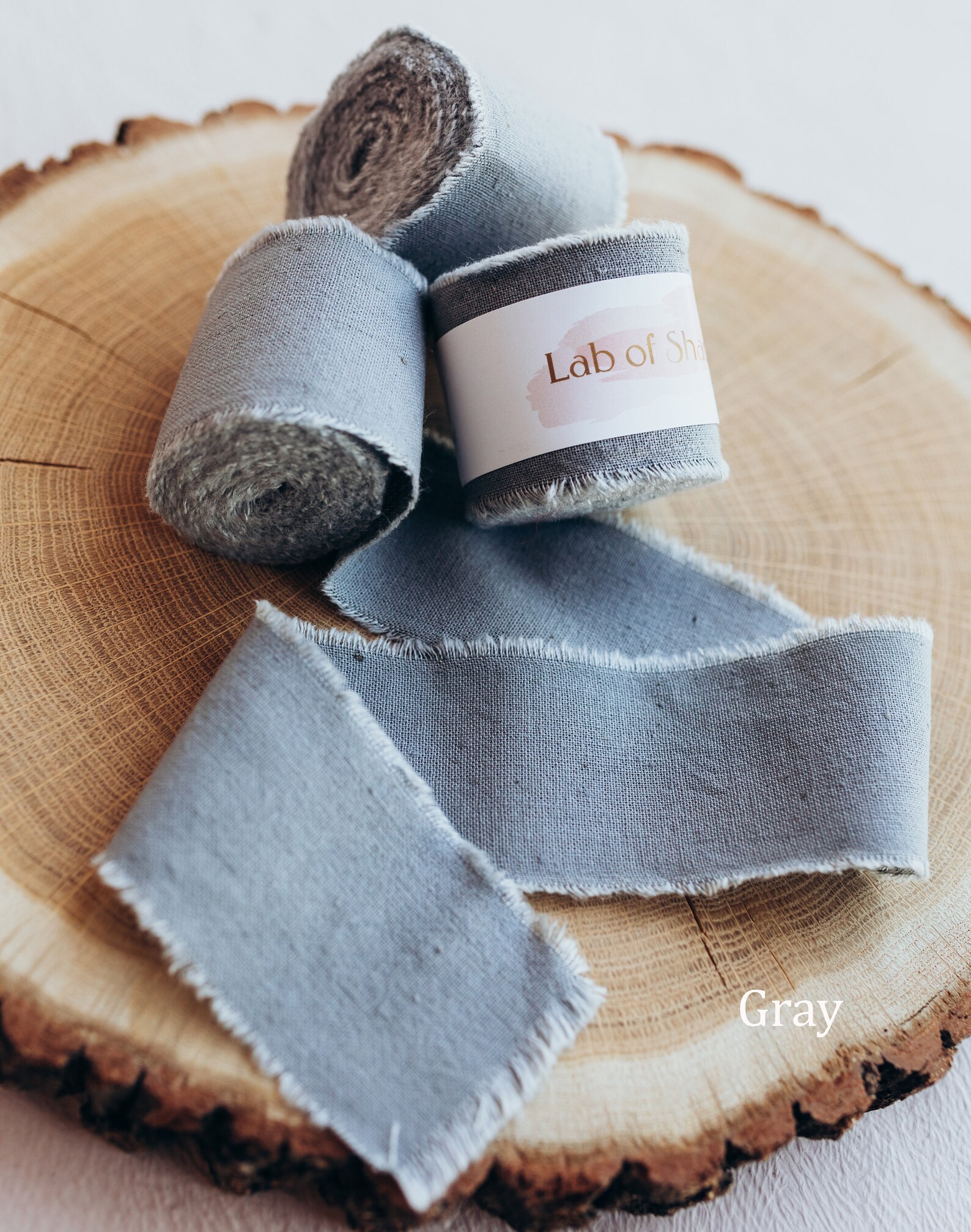 Natural Linen Ribbon Cotton Ribbon Frayed Edge Ribbon Rustic - Etsy