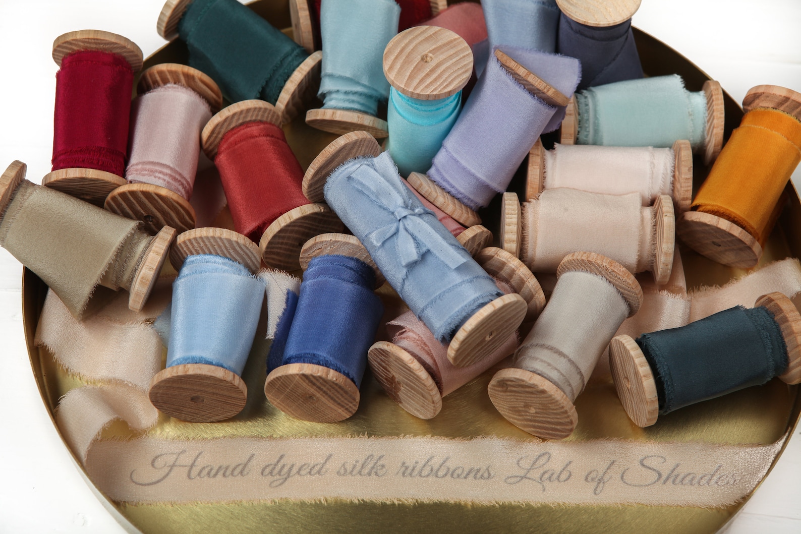 Hand torn ribbon Hand dyed silk ribbon Blush wedding ribbon | Etsy