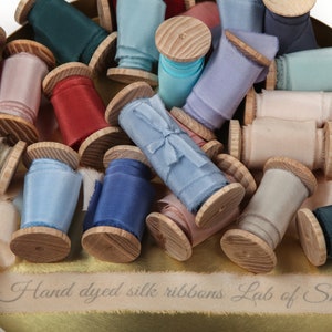 Hand Torn Ribbon, Hand Dyed Silk Ribbon, Blush Wedding Ribbon With Raw ...